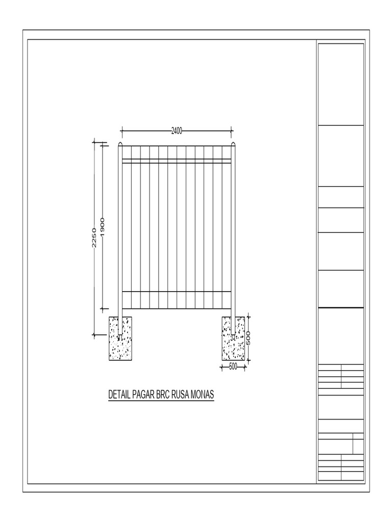 Detail BRC Rusa Monas | PDF