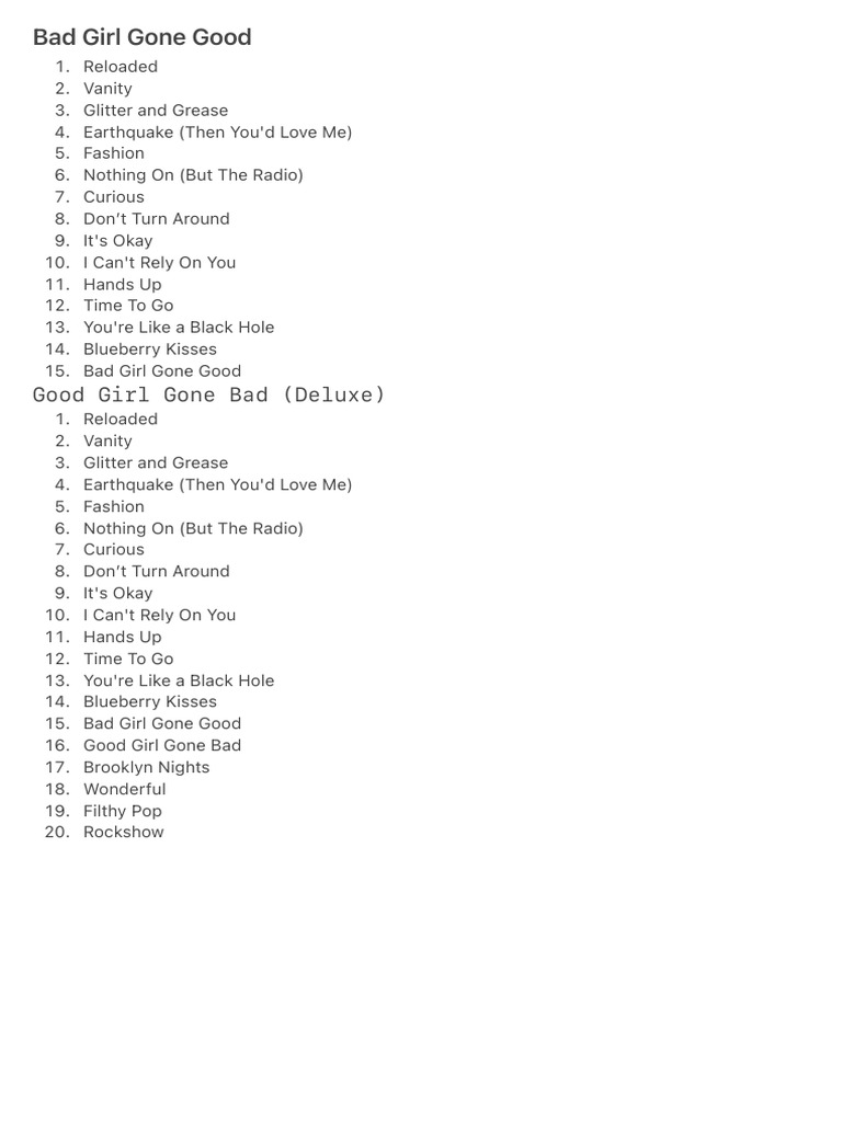 Unreleased Pop Songs List | PDF