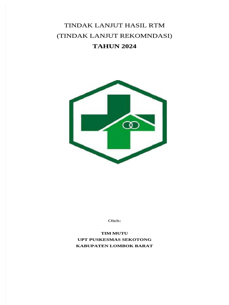 Tindak Lanjut Hasil RTM 2024 | PDF