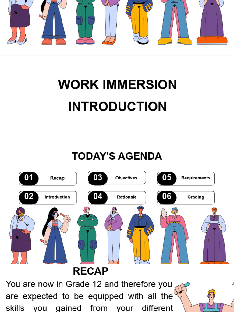 Introduction Work Immersion Program Presentation | PDF | Curriculum | Learning