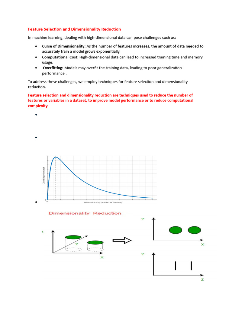 Feature Selection and Dimensionality Reduction | PDF | Principal Component Analysis | Machine ...