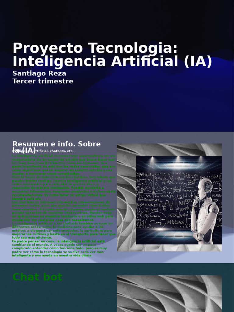 Proyecto (IA) Tecnologia | PDF | Inteligencia artificial | Inteligencia (IA) y semántica
