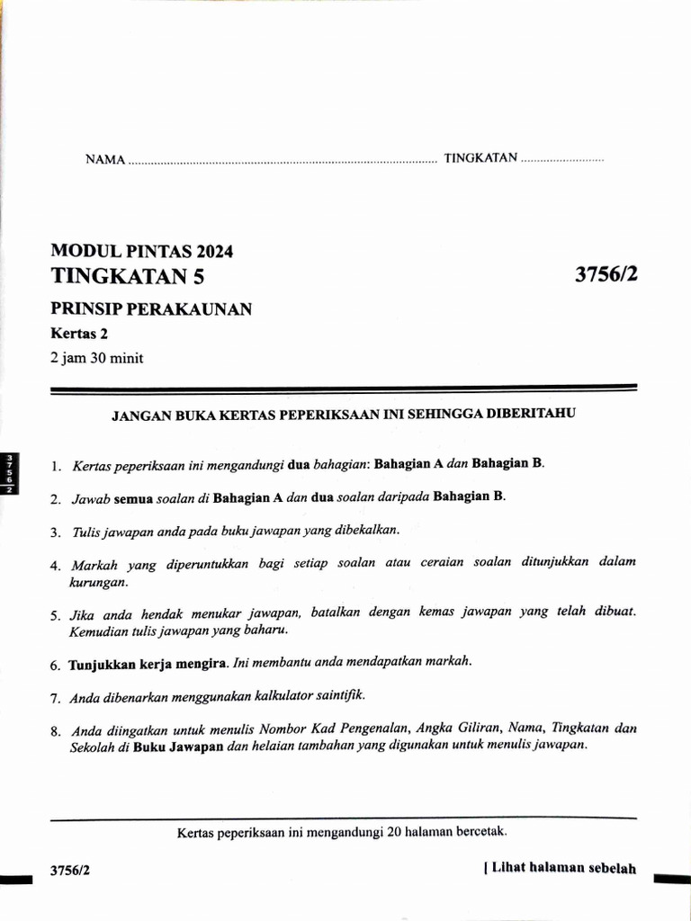 2024 K2 PERCUBAAN PP SELANGOR SET 1 | PDF