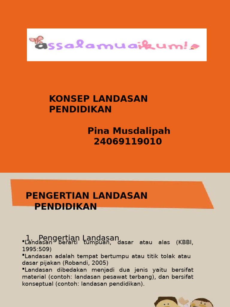 Presentation1 Landasan Pendidikan | PDF