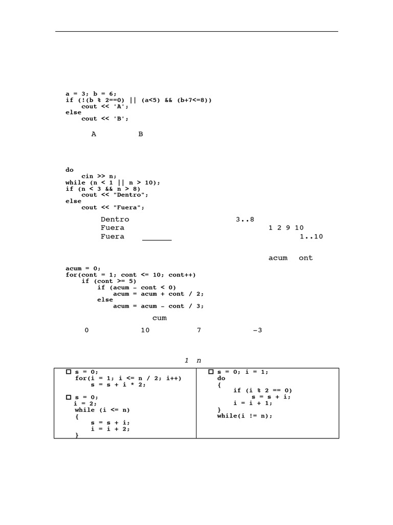 AED Tema 04 Ejercicios | PDF | Flujo de control | Programación de computadoras