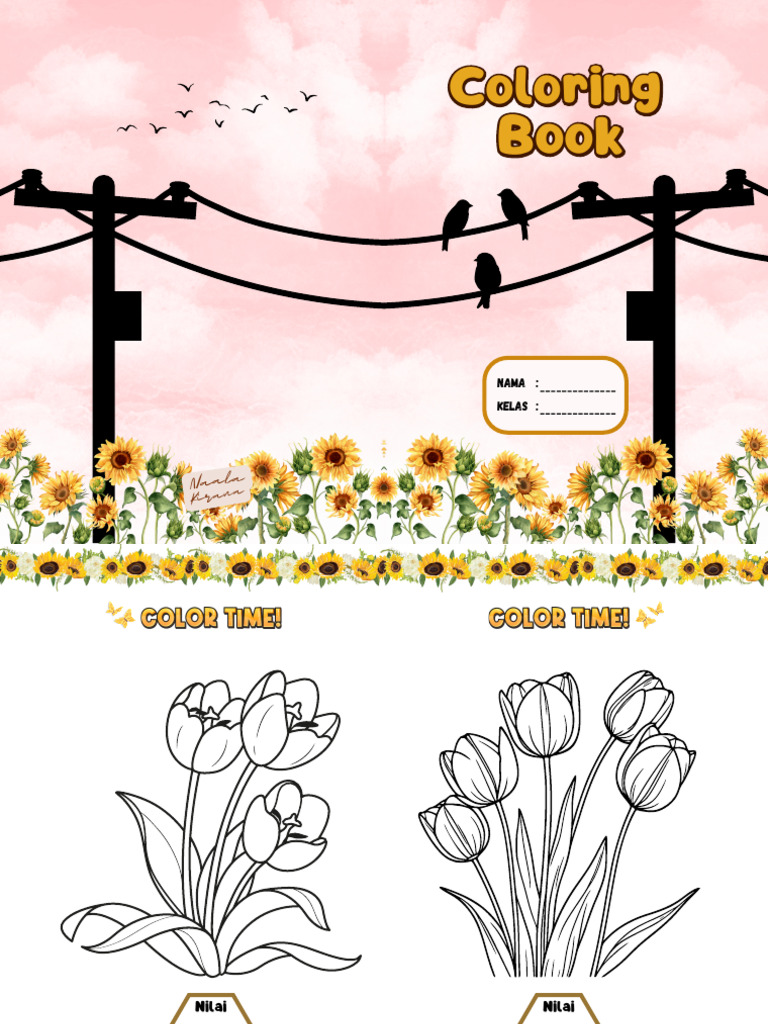 Mewarnai Bunga | PDF