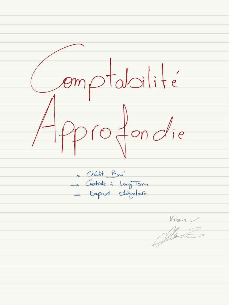 Compta Approfondie | PDF
