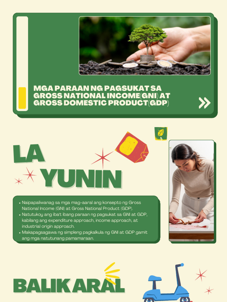 Mga Paraan NG Pagsukat Sa Gni at GDP | PDF