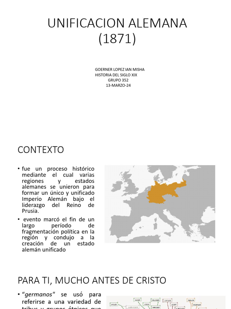 Unificación Alemana: Proceso y Consecuencias | PDF | imperio Alemán ...