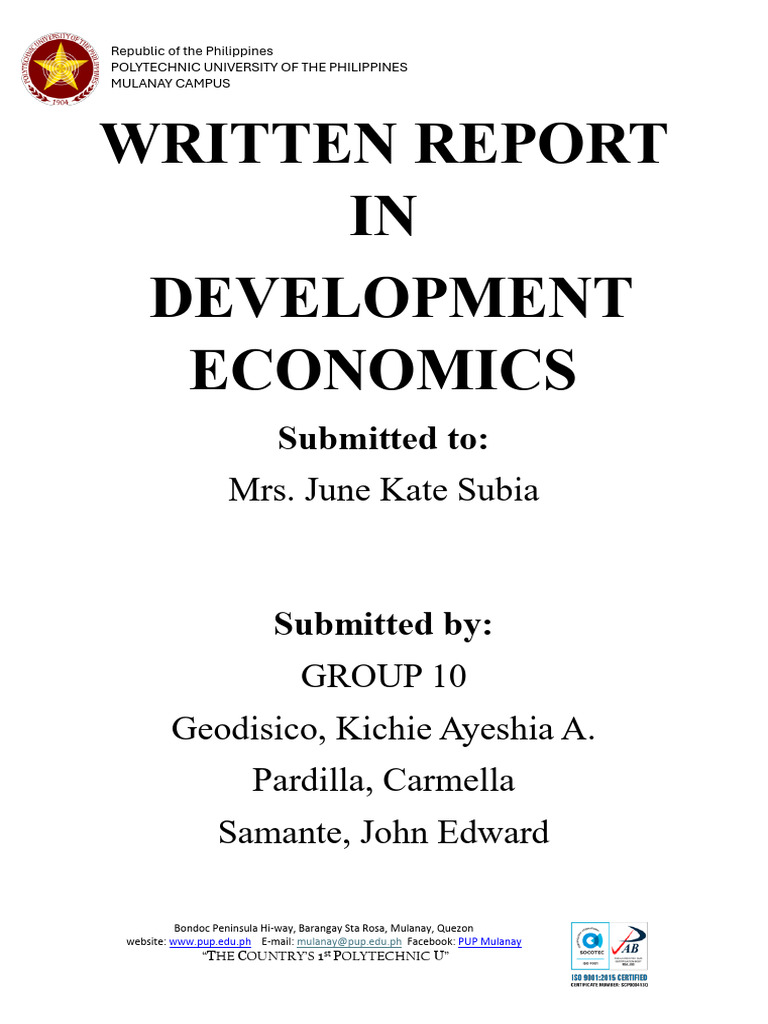 Group-10 Written Report | PDF | Aids | Development Aid
