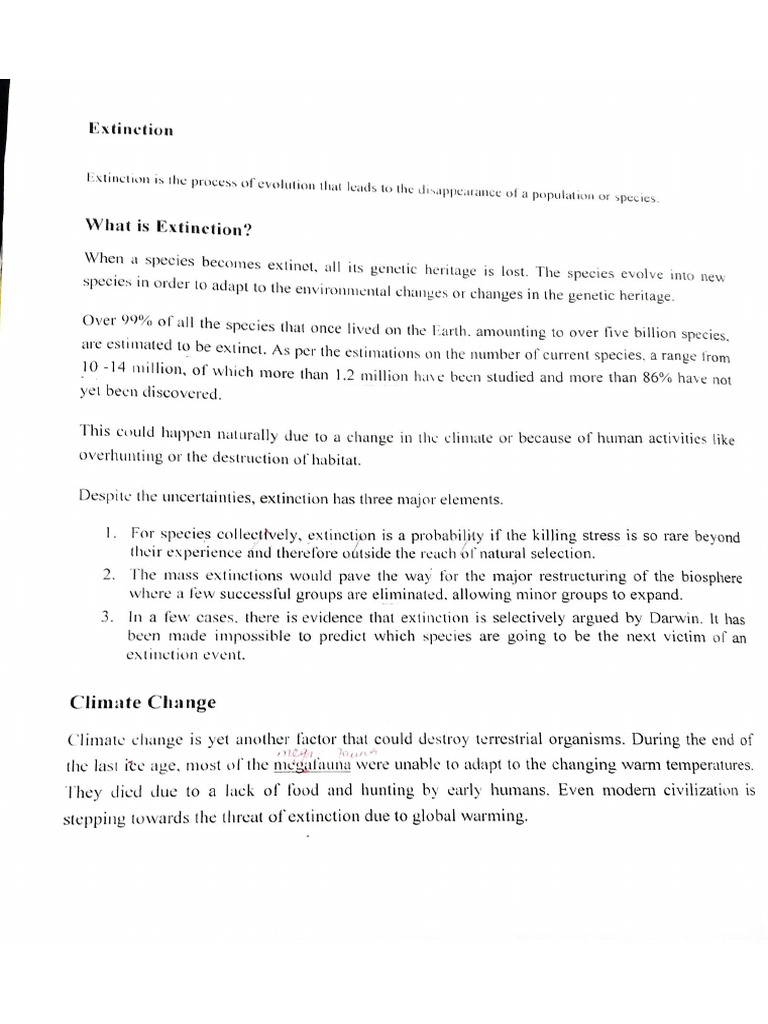 Extinction | PDF
