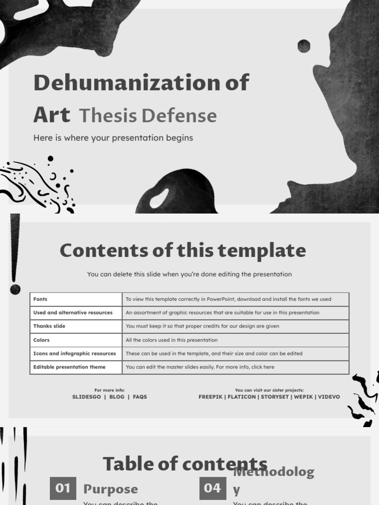 Dehumanization of Art Thesis Defense - by Slidesgo | PDF | Planets ...