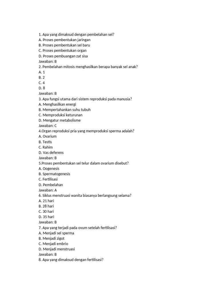 Soal Kls 9 Ipa Asesment | PDF