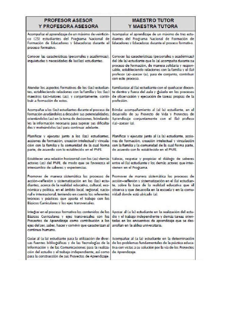 Funciones Del Profesor Asesor y Maestro Tutor | PDF