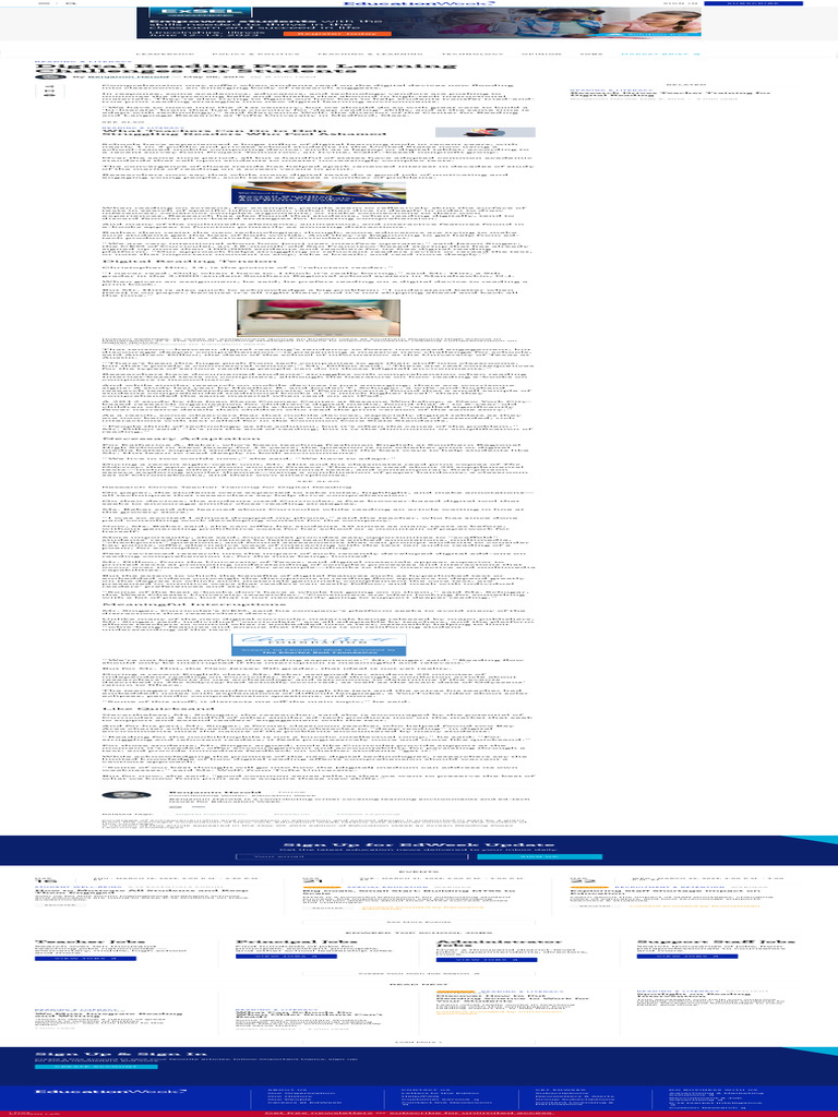 Digital Reading's Impact on Comprehension | PDF | Reading Comprehension ...