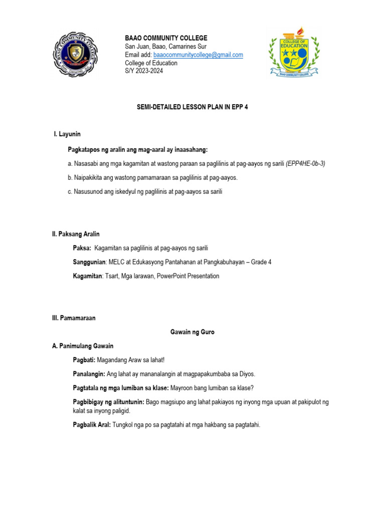Semi-Detailed LP in HE 4 | PDF