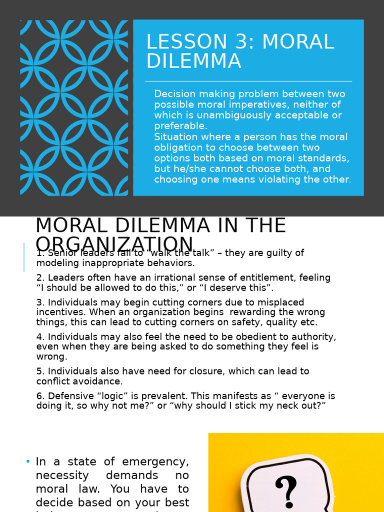 Navigating Moral Dilemmas in Decision-Making | PDF