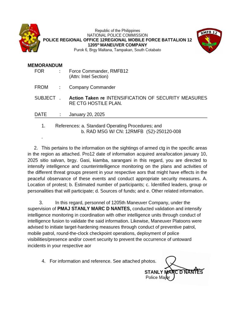 Security Measures Against Hostile Plans | PDF | Warfare | International ...