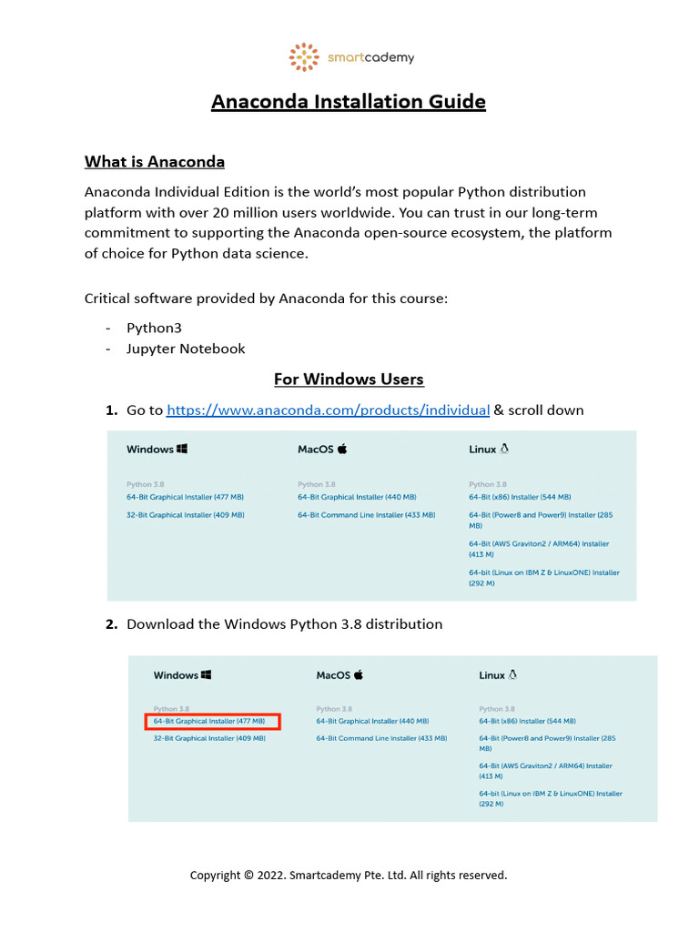 Anaconda Installation Guide | PDF