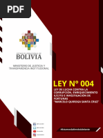 Ley #974 de La Ley de Unidades de Trasparencia y Lucha Contra La ...