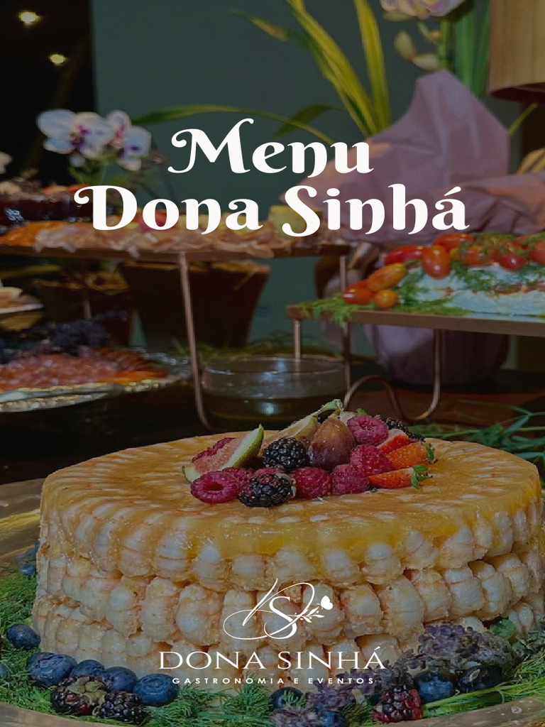 Menu - Dona Sinhá | PDF | Alimentos