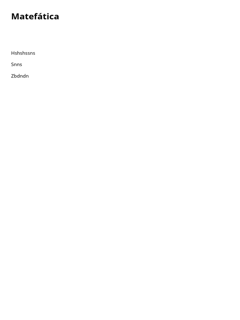 Matefá | PDF