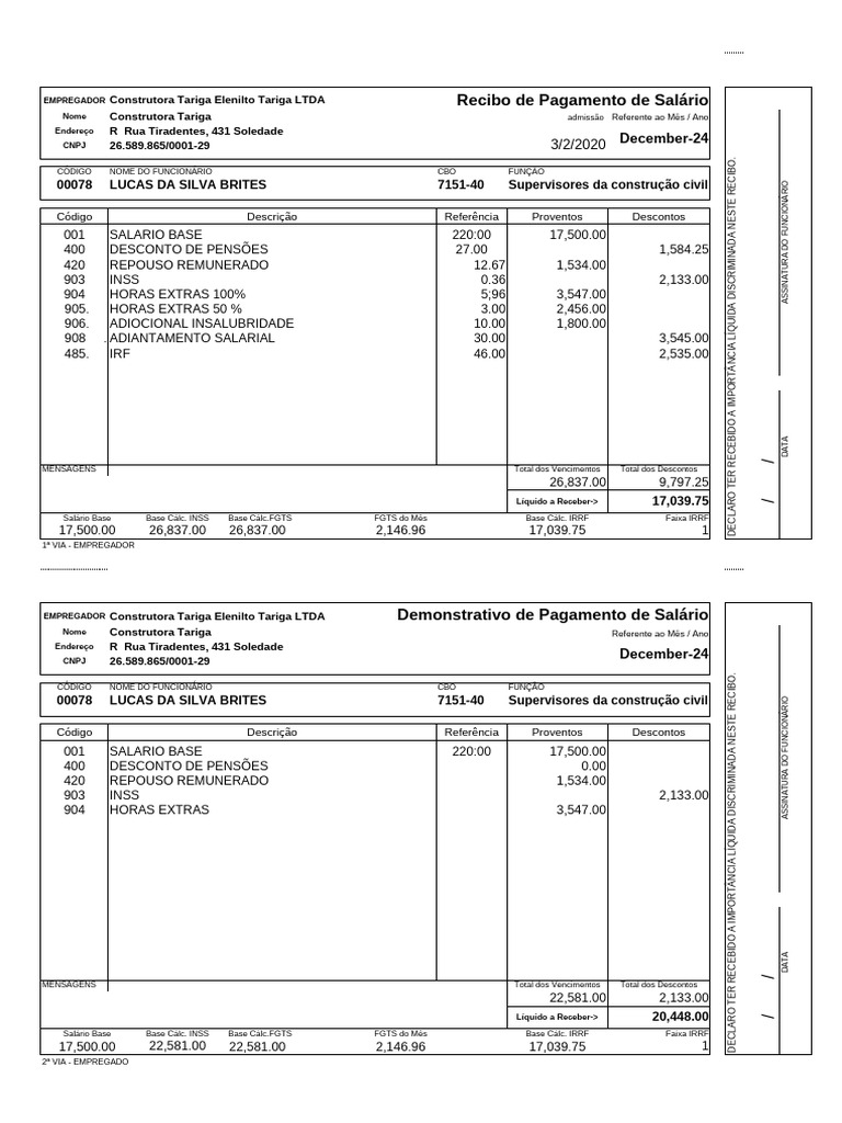 Modelo Contracheque 2024 Baixesoft | PDF | Salário | Despesa