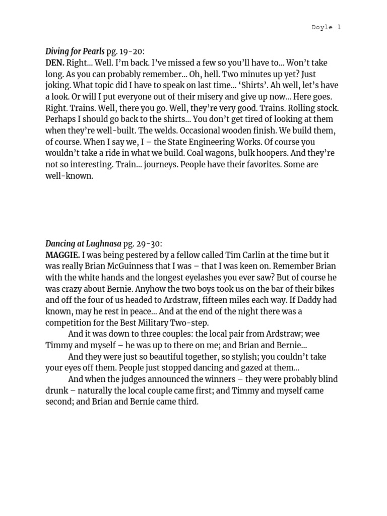 Final Monologues | PDF