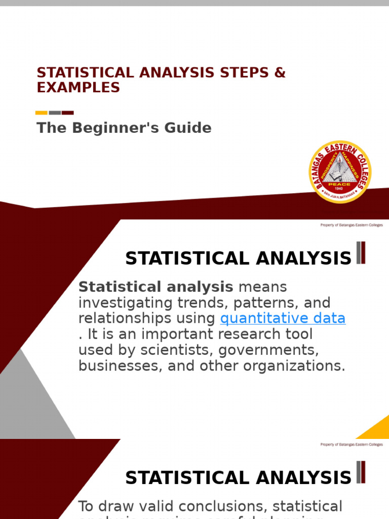 3 Statistical Analysis Steps and Examples | PDF | Statistics | Sampling ...