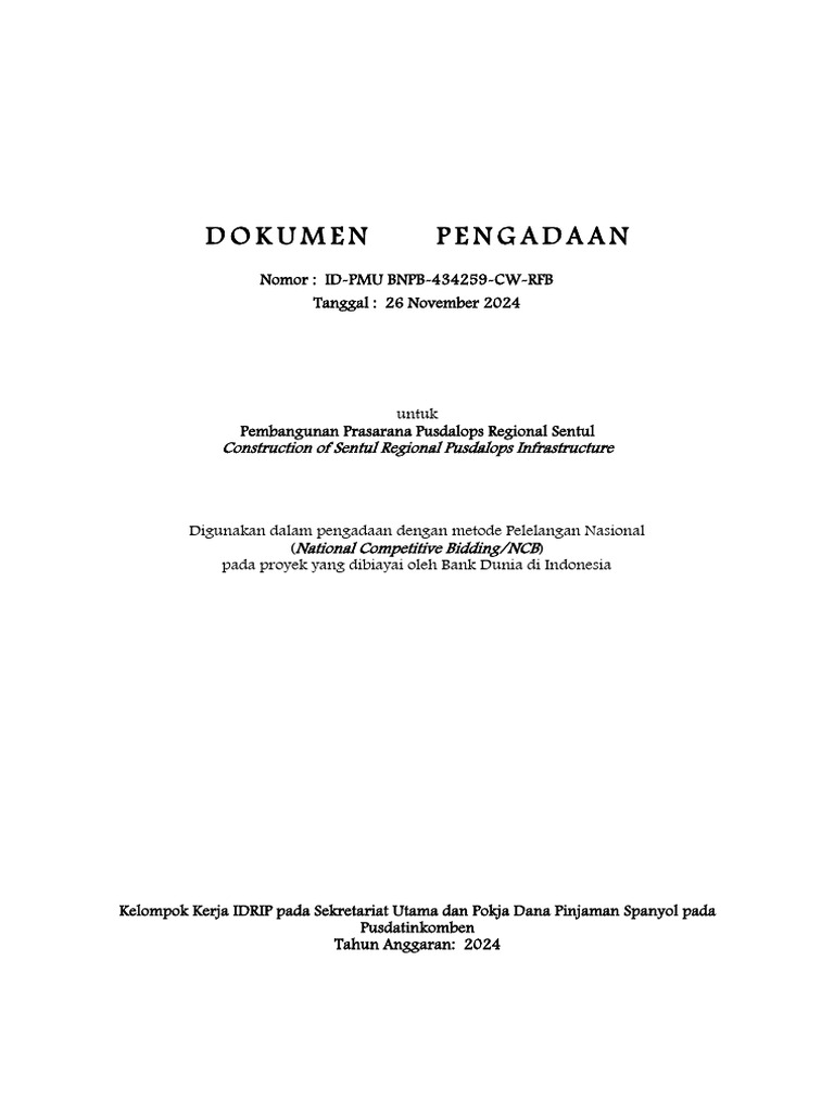 RFBKAKGBRRKS Sentul 1 | PDF