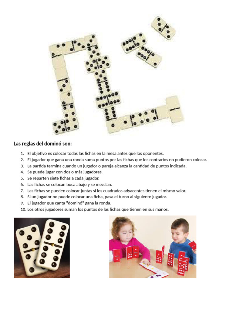 Reglas Básicas del Dominó | PDF