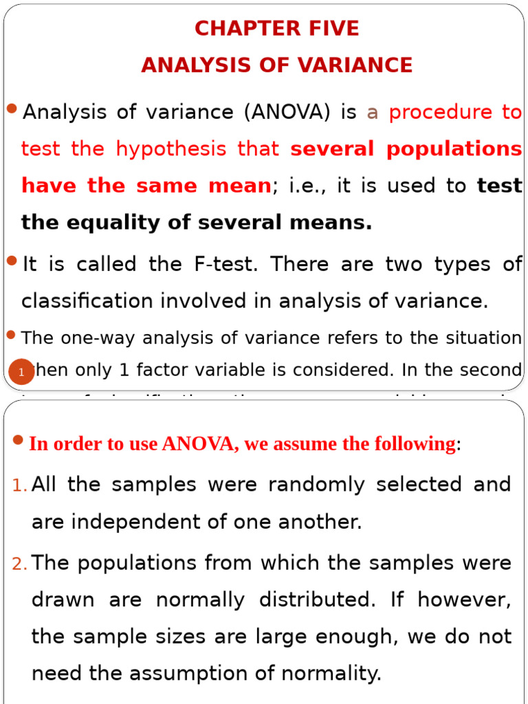 stat 2 unit 5 (2) | PDF | Analysis Of Variance | Variance