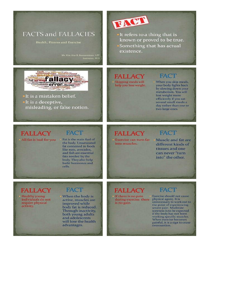 Facts, Fallacies, and Misconception About PE | PDF