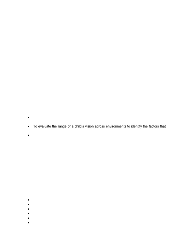 Low Vision Assessment Steps for Children | PDF | Visual Impairment ...