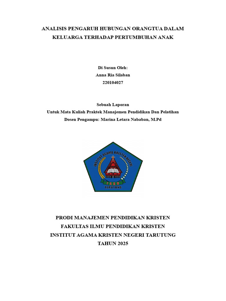 Anna Ria Silaban-laporan Analisis Kebutuhan | PDF