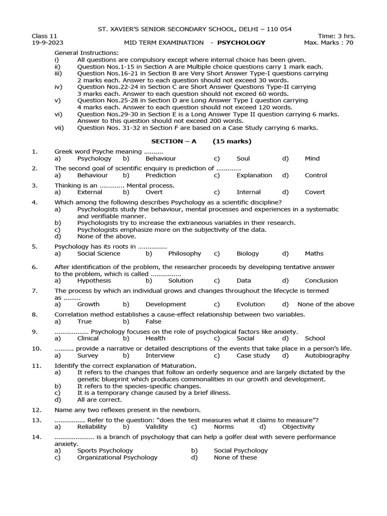 Psychology Pdf Psychology Behaviorism