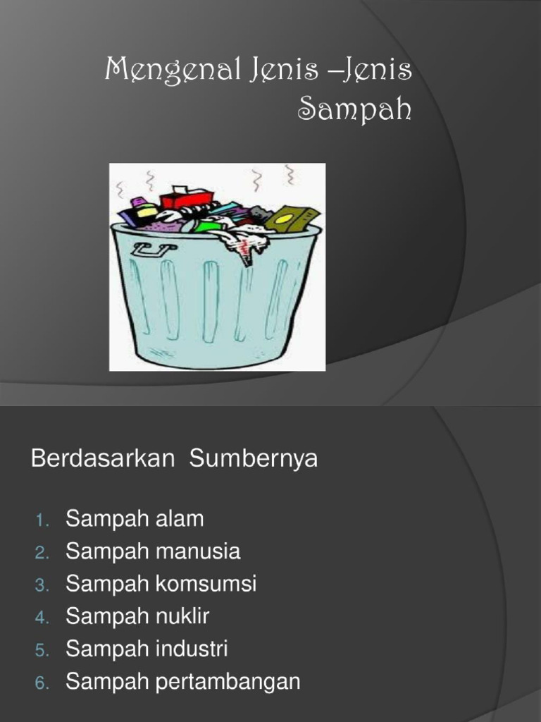 Jenis-Jenis Sampah | PDF