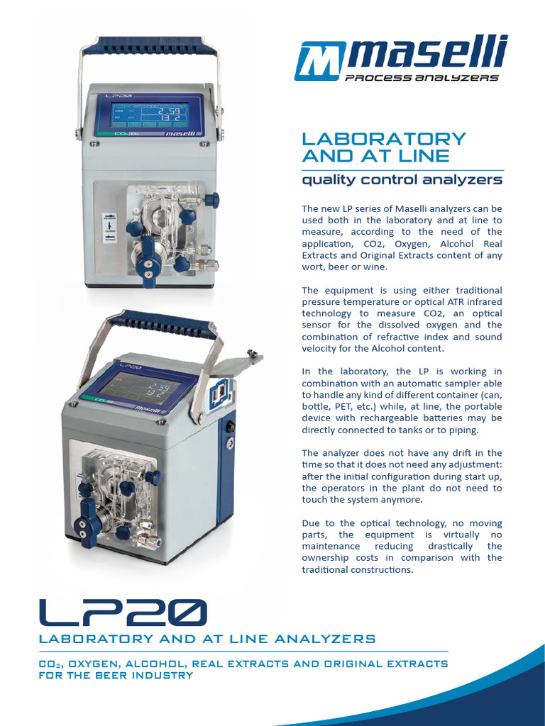 Maselli Analisadores Portateis de Bebidas Catálogo LP20v2 | PDF ...
