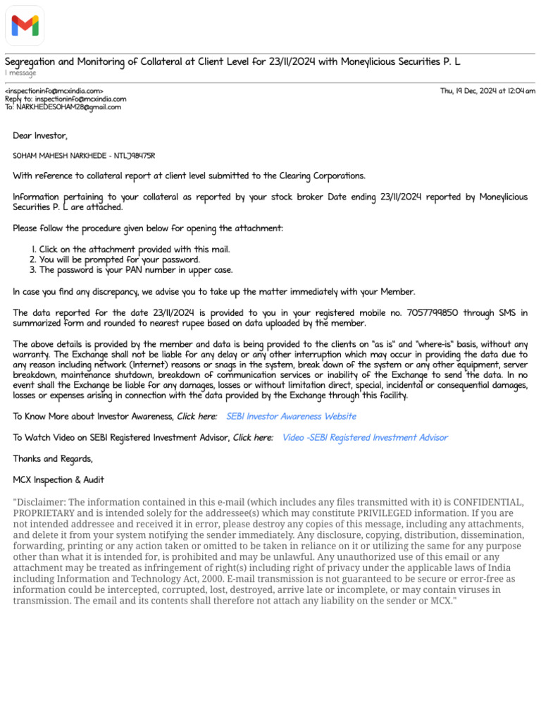 Gmail - Segregation and Monitoring of Collateral at Client Level For 23 ...