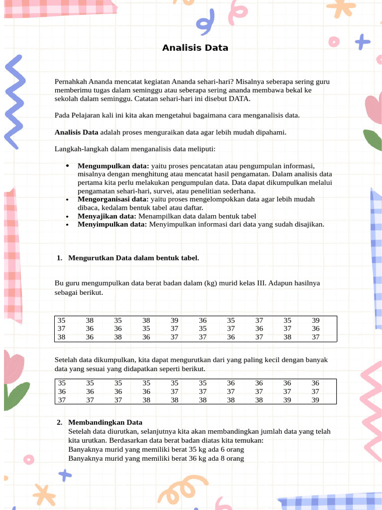Analisis Data | PDF