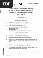 CAPE Building Mechanical Engineering Drawing Unit 1 Past Papers - 2005 ...