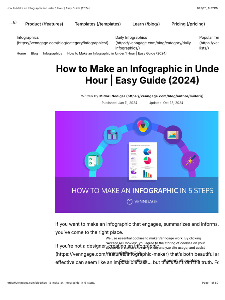 How To Make An Infographic in Under 1 Hour - Easy Guide (2024) | PDF ...