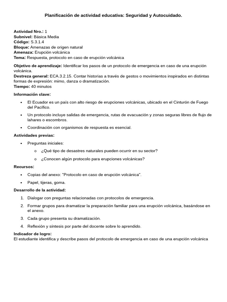 Actividad M3.T6.2. Diseñe una actividad para la gestión de riesgo | PDF