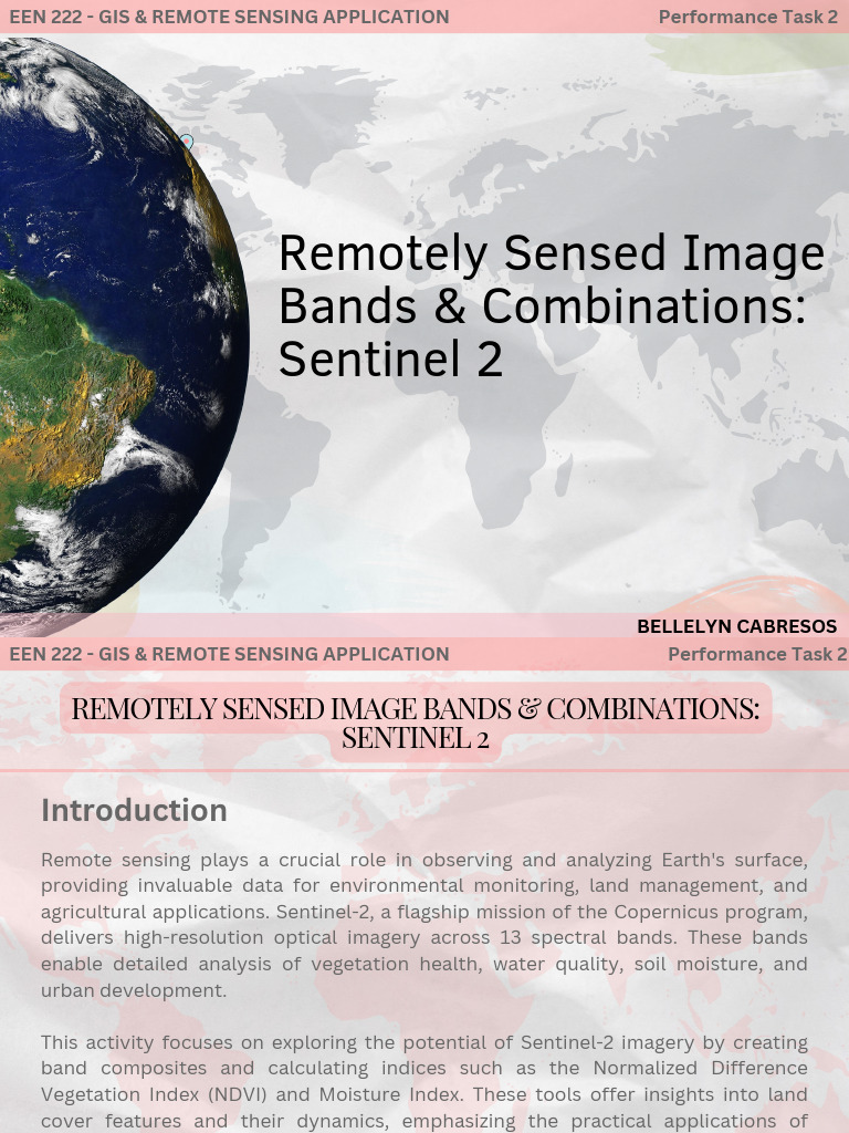 Sentinel-2 Remote Sensing Bands Guide | PDF | Geographic Information System | Remote Sensing