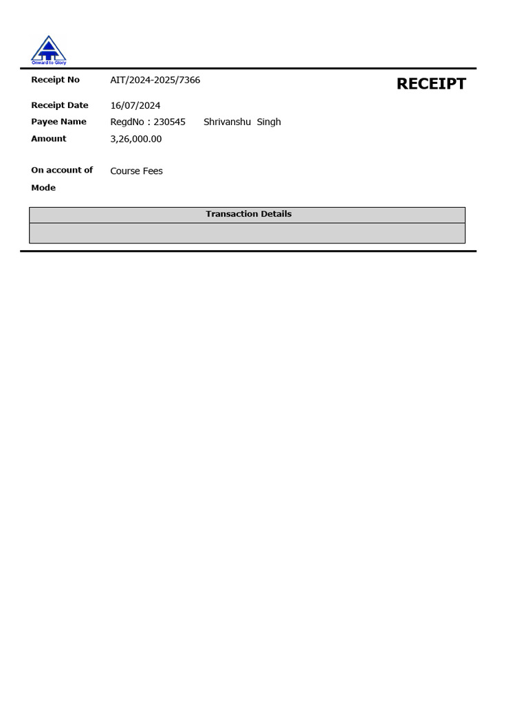 Receipt 7366 | PDF