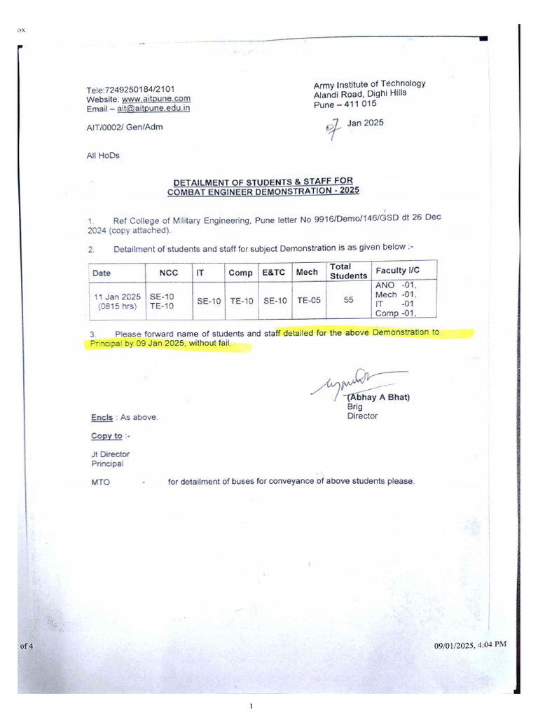 Combat Demo List 11jan2025 | PDF