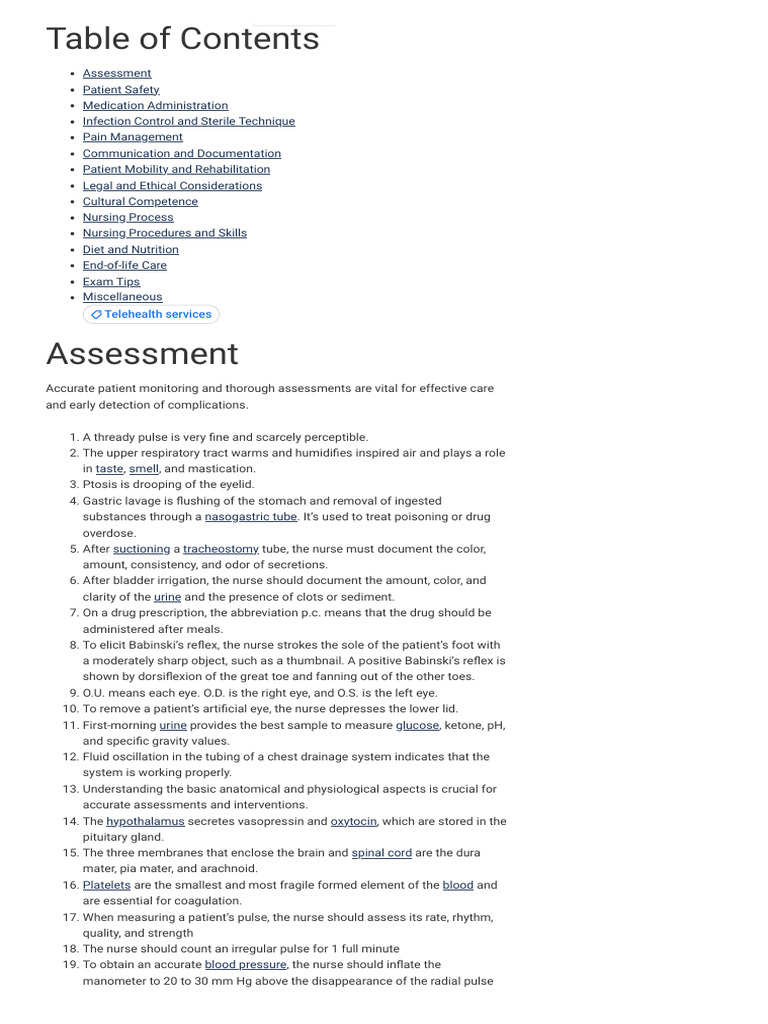 501 Nursing Bullets - Fundamentals of Nursing Reviewer - Nurseslabs ...