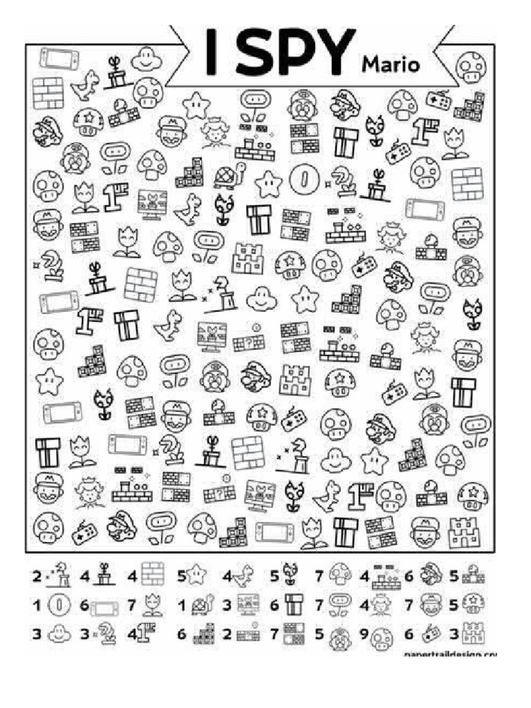 I Spy Mario Bros | PDF