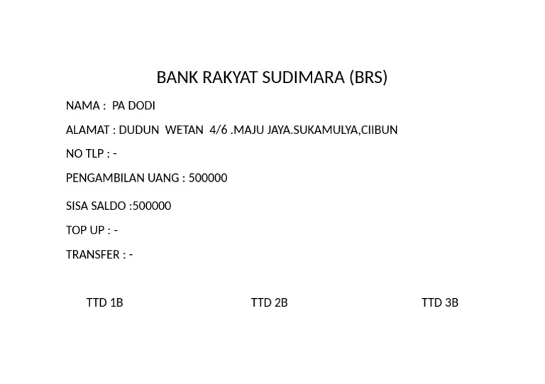 Toko Tiga Saudara | PDF