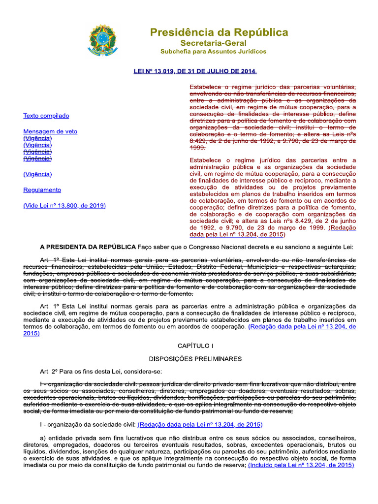 Lei 13019 | PDF